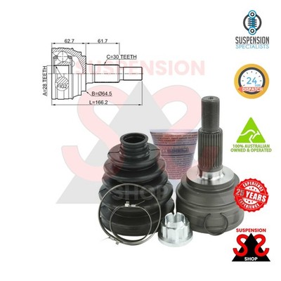 Front Axle Cv Joint Kit, Drive Shaft Suit AUDI Q7 6.0 TDI quattro ...
