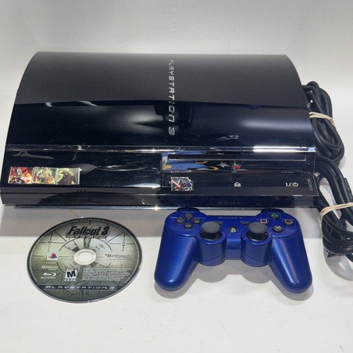 Sony PlayStation 3 PS3 Fat Console Backwards Compatible 80GB 4USB ...