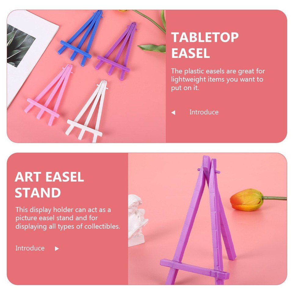 20 Pcs Picture Easel Stand Tabletop Display Easels for Painting Mini ...