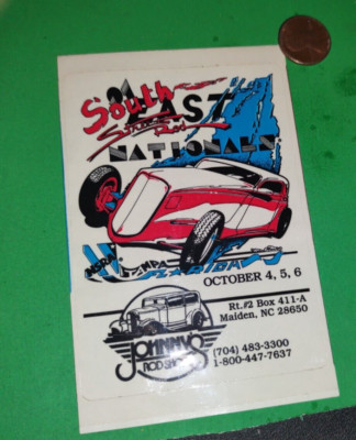 SOUTHEAST STREET RODS NATIONALS NSRA Sticker / Decal RACING ORIGINAL ...