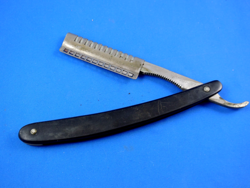 Vintage Straight Razor E. Weck & Son Black Handle | eBay