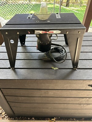 VINTAGE GENUINE CRAFTSMAN BENCH TOP ROUTER TABLE & MULTI SPEED ROUTER ...