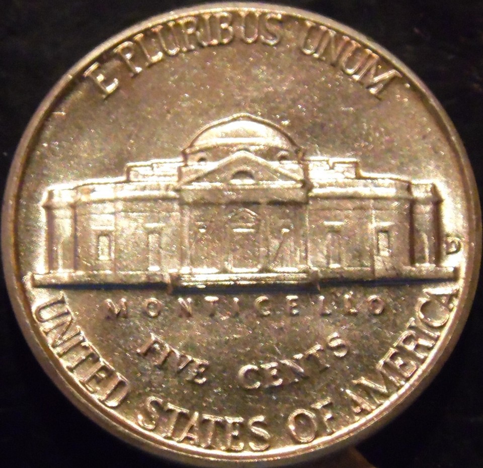 1958-D Jefferson Nickel Gem BU Uncirculated Almost Full Step Full Steps ...
