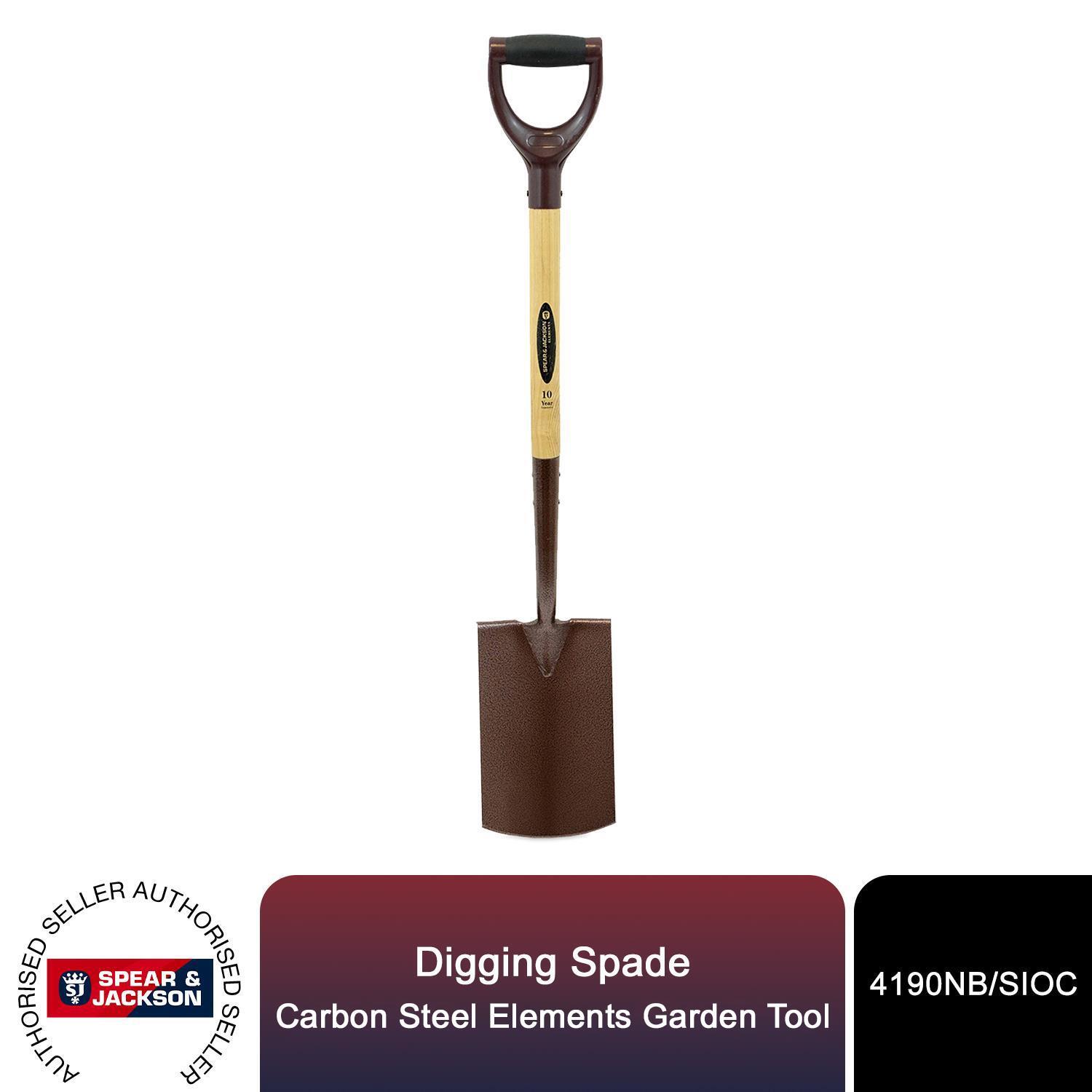 Spear & Jackson Digging Spade, Carbon Steel, Elements Garden Tool | eBay UK