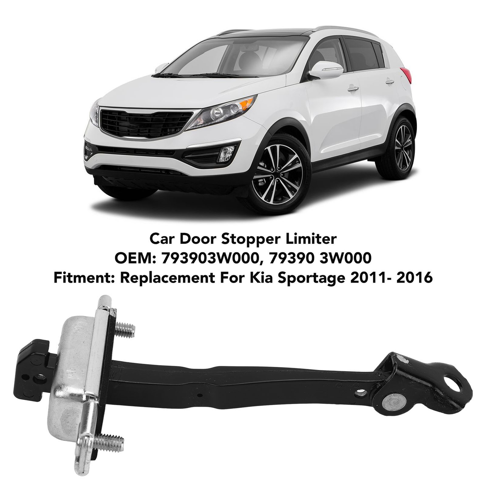 Door Check Strap Stopper Jam Hinge Safe 793903W000 For Kia Sportage ...