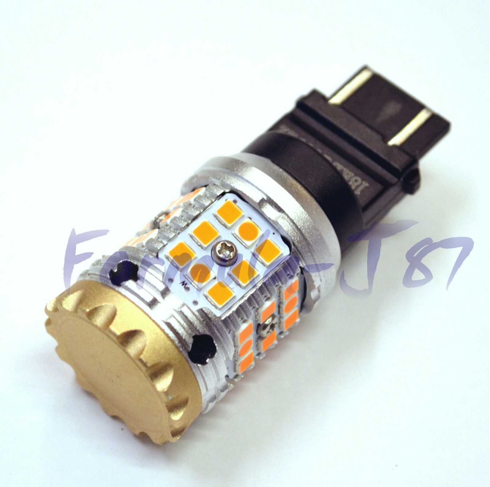 Hyper Flash Free LED Light 4157 Amber Two Bulbs Front Turn Signal ...