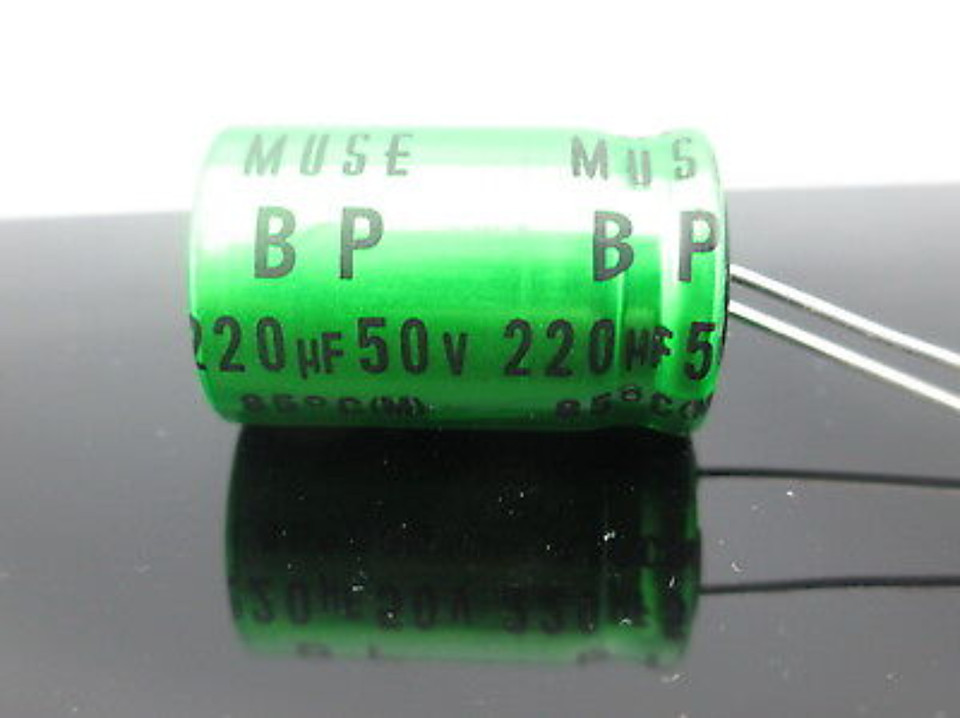 JAPAN 4PCS Nichicon BP 220uf 50v 220mfd MUSE for Audio Capacitor Caps ...
