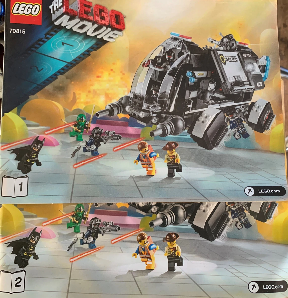 The Lego Movie Super Secret Police Dropship Instructions