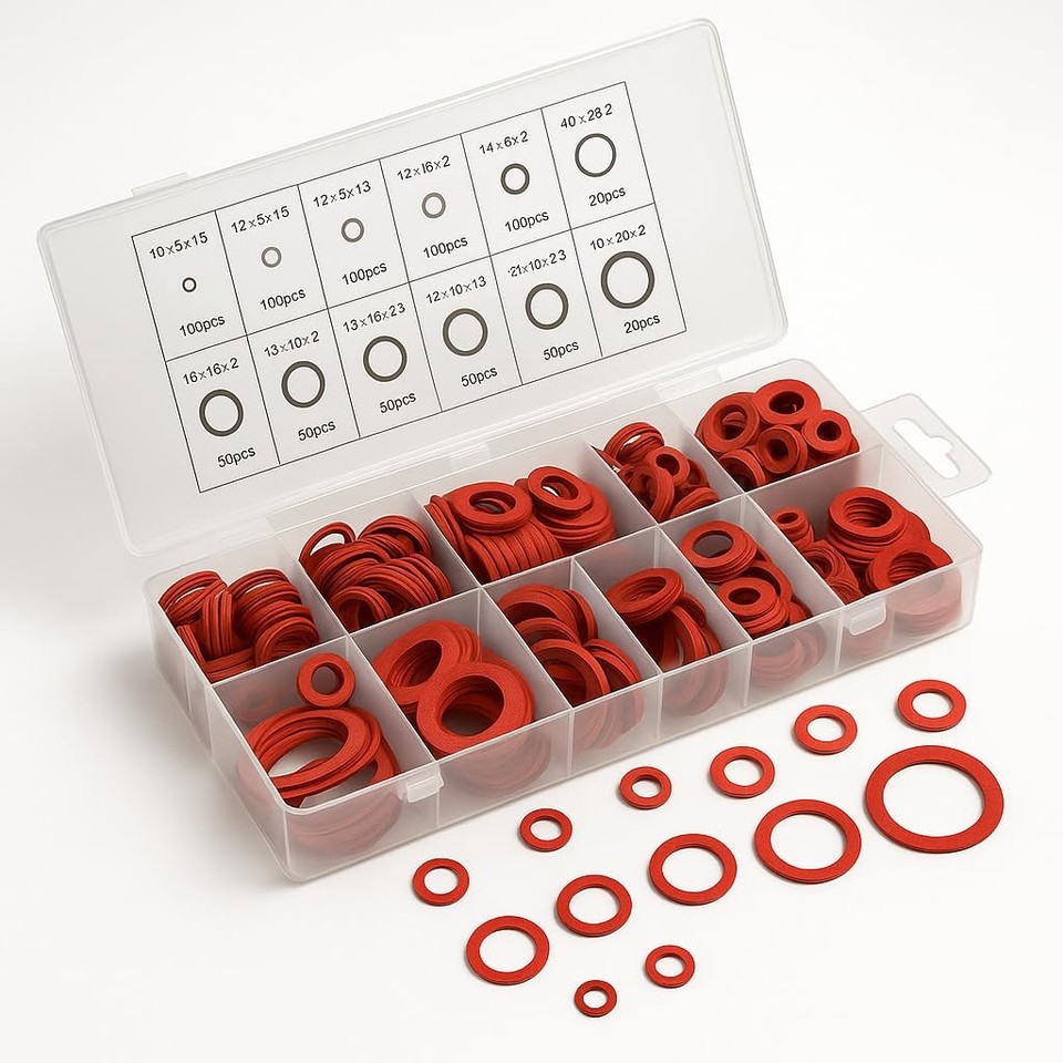 Fiber Flat Washers, Flat Washer Assortment, Insulation Assorted Fiber ...