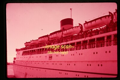 SS Matsonia Passenger Ship at Honolulu Hawaii in 1959 Ektachrome Slide ...