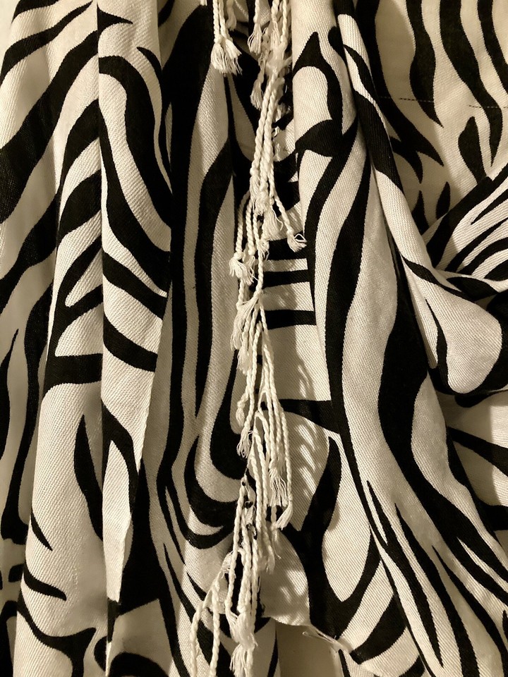 Large Zebra print Shoulder wrap | eBay