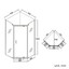 900x900 Frameless Pentagonal Shower Enclosure Pivot Door Corner Walk In ...
