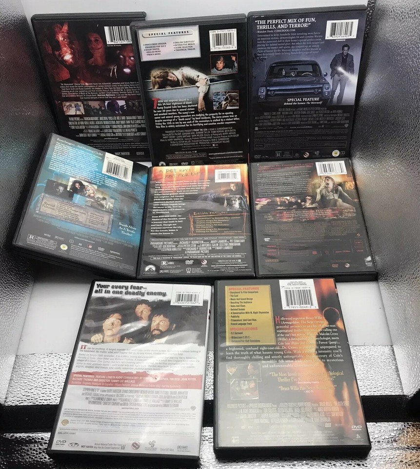 Lot of 8 Scary Super Natural Horror & Ghost DVD Movies | eBay