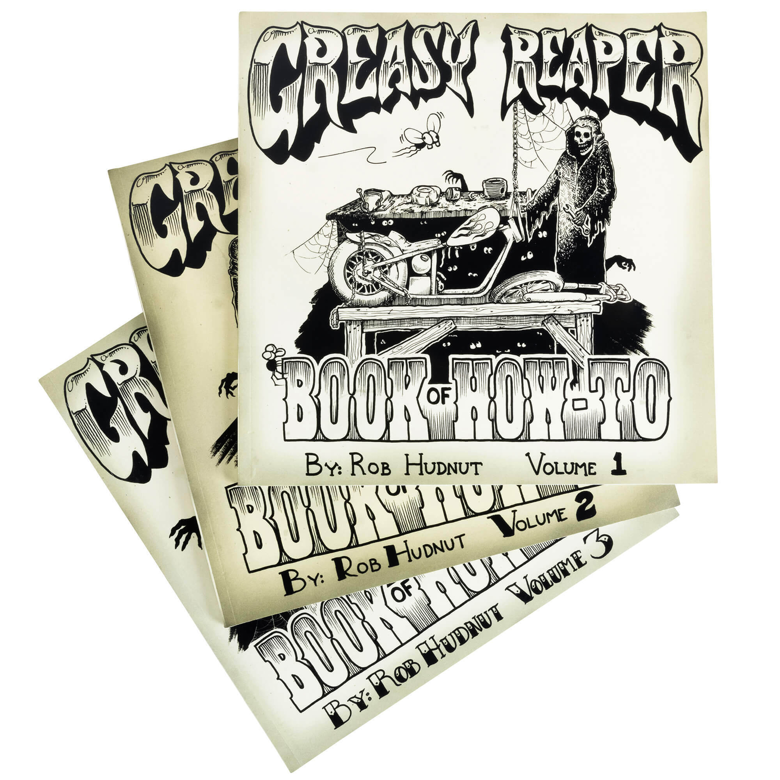 The Greasy Reaper Book of How-To Trilogy Set of 3 Chopper Harley Books ...