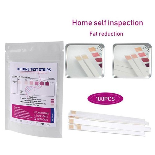 100 strips/bag urine ketone test strips keto acid ketone strips SALE ...