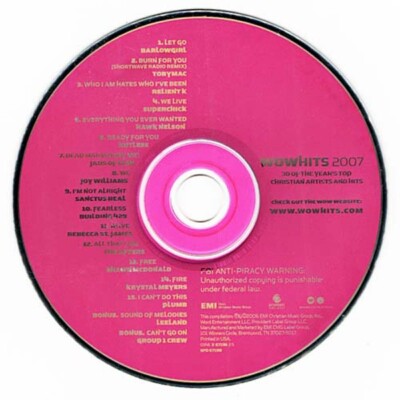 Wow Hits 2007 (The Year's Top Christian Artists) Disc 2 ~ Rock ~ CD ...