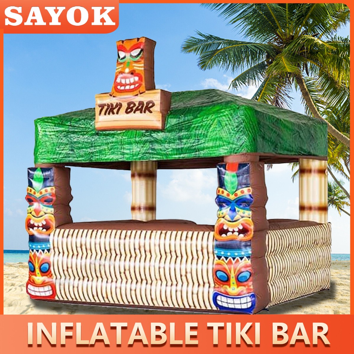 Portable Tiki Bar Beach For Tiki Bar Customers, A New Dress Code And