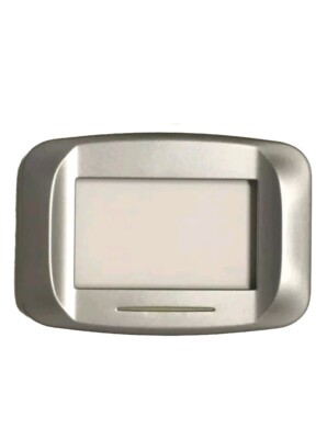 Ave Plate 3 Modules In Metal Banquise For Rectangular Box Matte Silver ...