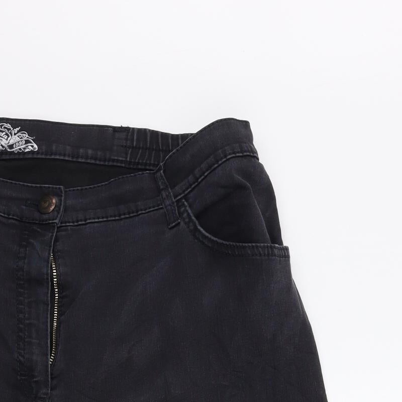 Raphael Womens Black Cotton Blend Straight Jeans Size W38 L31 | eBay UK