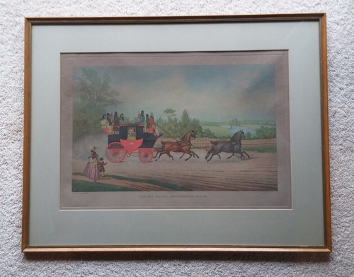James Pollard-The Red Rover, Southampton Coach-Vintage 1960s Print ...