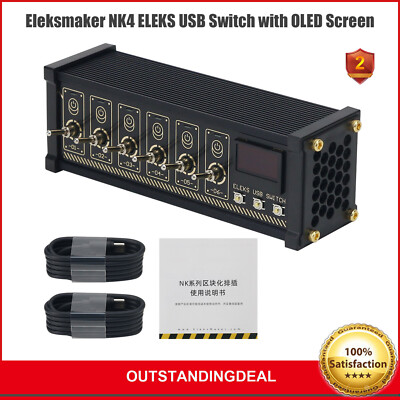 Eleksmaker NK4 ELEKS USB Switch Hub 6 Port USB Hub with OLED Screen ...