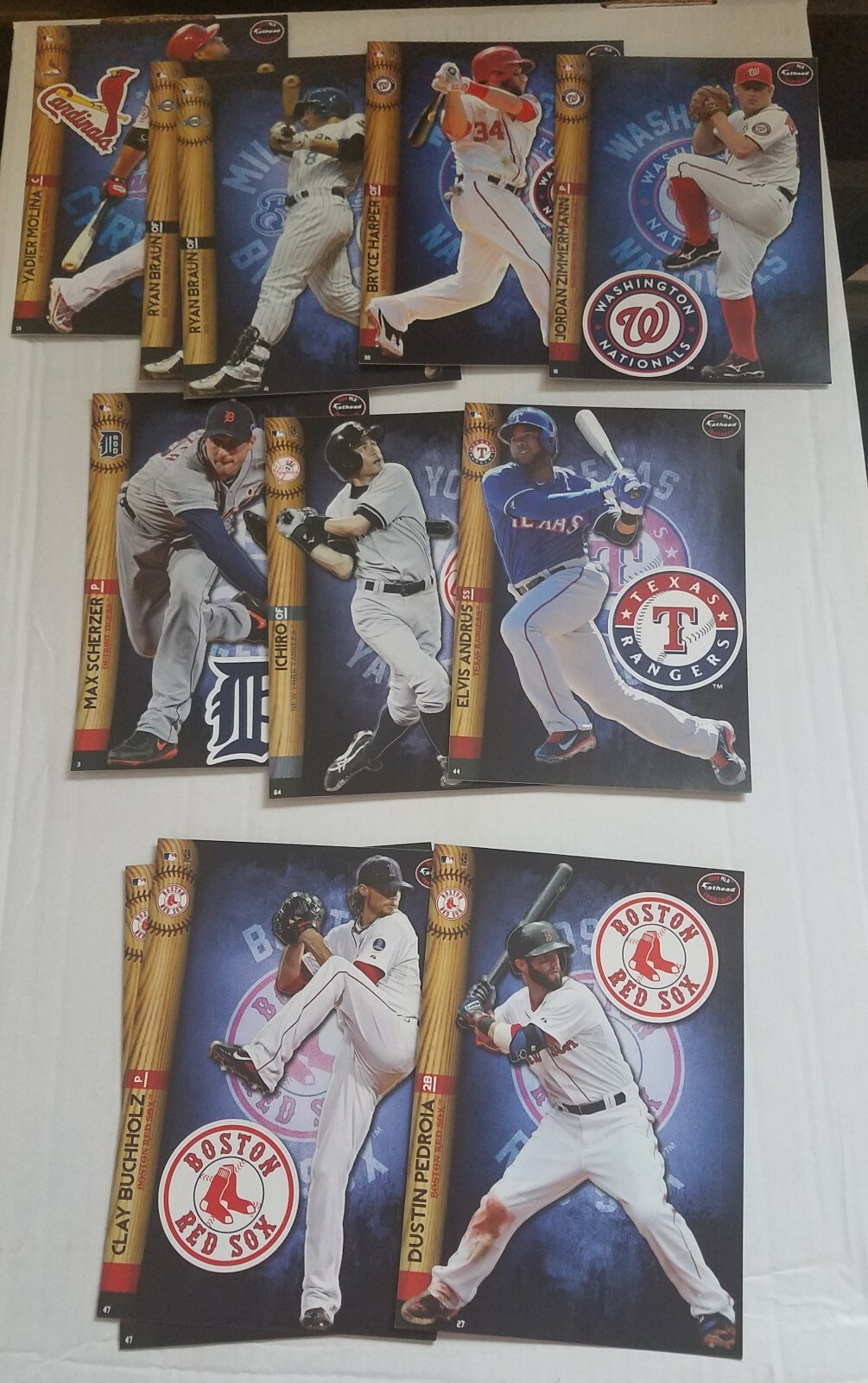 2014 MLB Baseball Fathead Tradeables Sticker Logo 5x7 | eBay