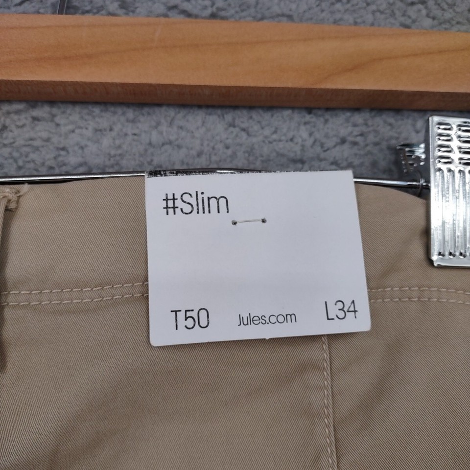 Jules Chino Pants Mens 40x34 Khakis Slim Sasha Flat Front Pockets ...