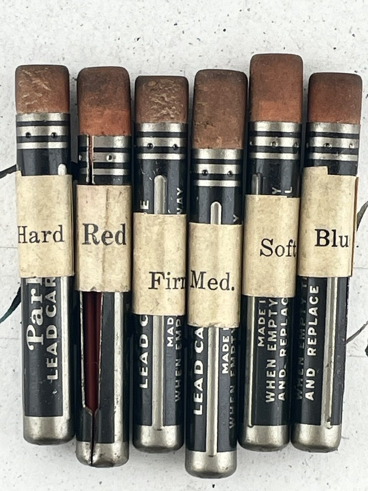 You Get 6 Different Parker Vacumatic Lead Cartridges w Paper Label | eBay