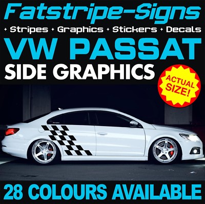 to fit VW PASSAT GRAPHICS STICKERS STRIPES DECALS V DUB GTI R36 TDi CC ...