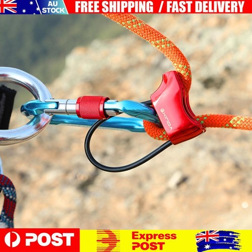 Rappel ATC Belay Device Descender Camping Climbing Equipment (Red ...