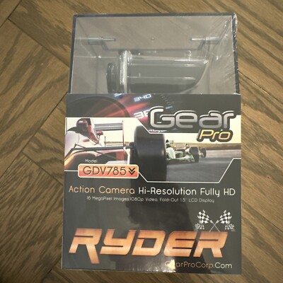 Ryder Gear Pro HD 1080P Hi-Res Action Camera Digital Camera/Camcorder ...