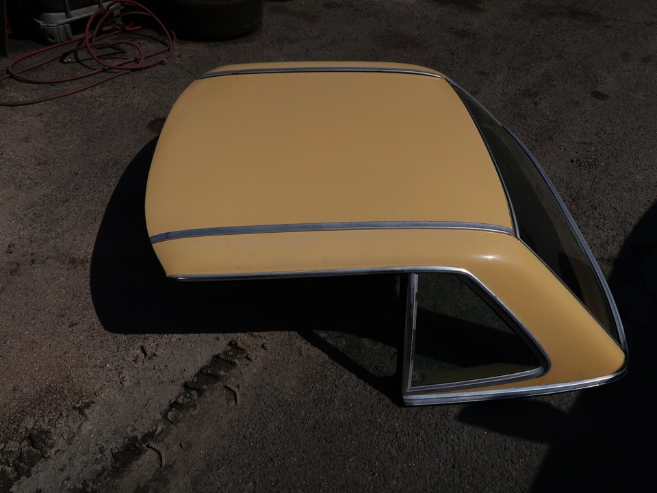 1972-1989 MERCEDES R107 380SL GENUINE CONVERTIBLE HARD TOP ROOF YELLOW ...
