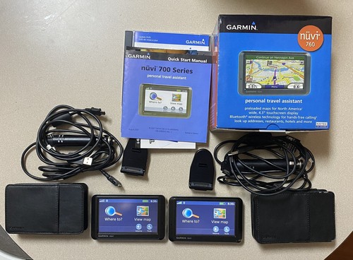 Garmin Nuvi 760 GPS Lot of 2 Bundle | eBay