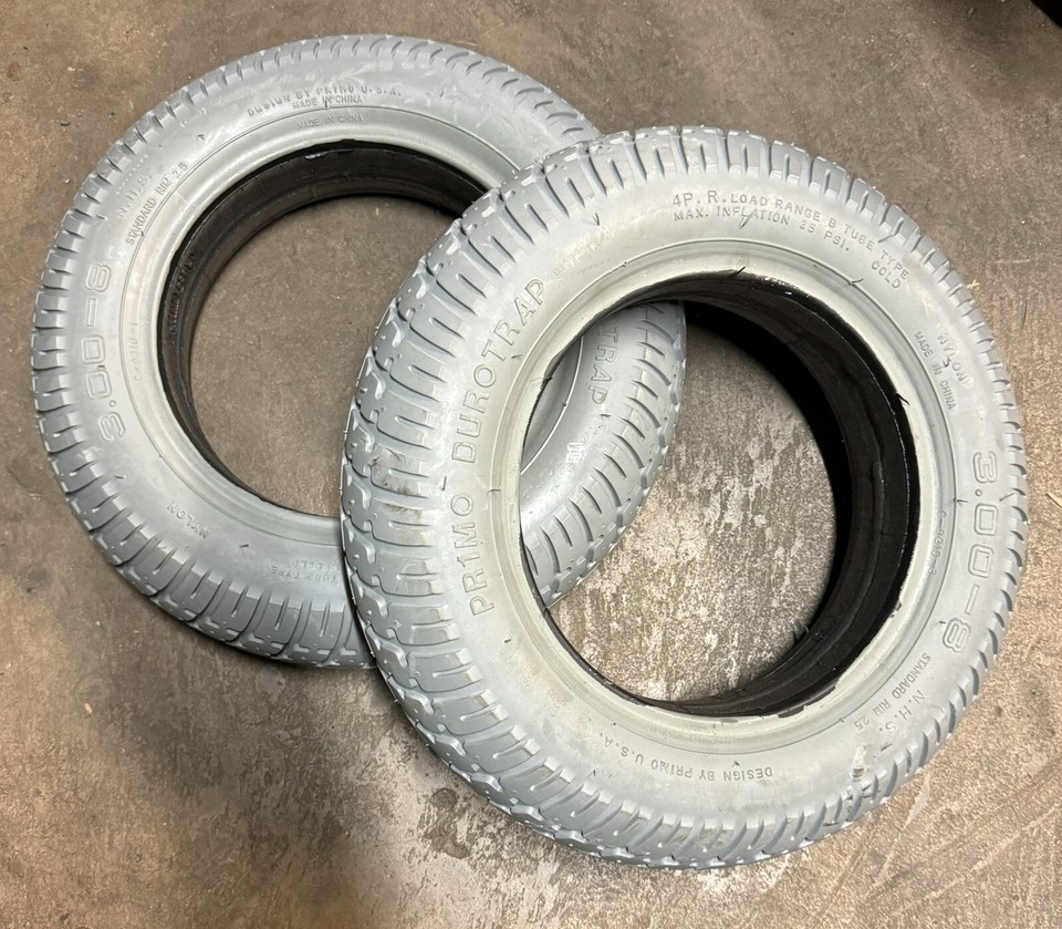 14"x3" Drive Wheel Flat-Free Aqua Tread Tire for Jazzy Power Wheel ...
