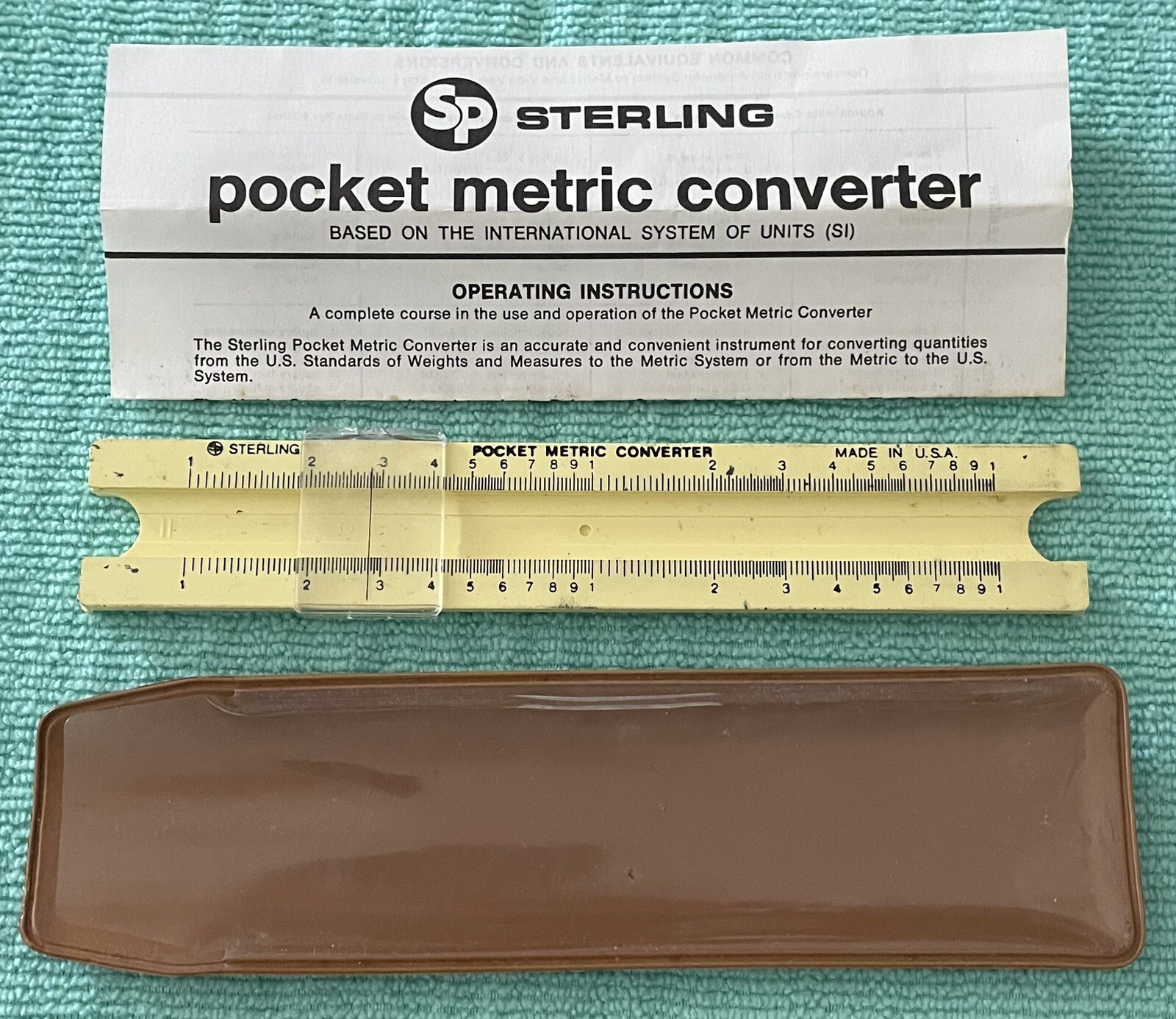 SP Sterling Pocket Metric Converter Plastic Slide Rule - Made in USA ...
