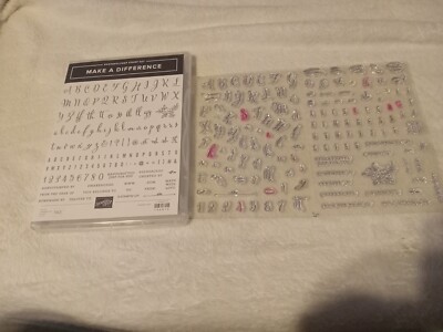 Stampin'UP! Make a Difference 143 piece photopoly alphabet,number,word ...