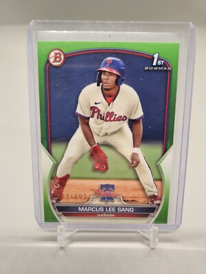 2023 BOWMAN PAPER 1ST GREEN MARCUS LEE SANG PHILADELPHIA PHILLIES /399 ...