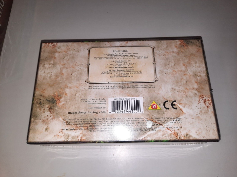 Magic the Gathering MTG Worldwake Factory Sealed 36 Pack Booster Box ...