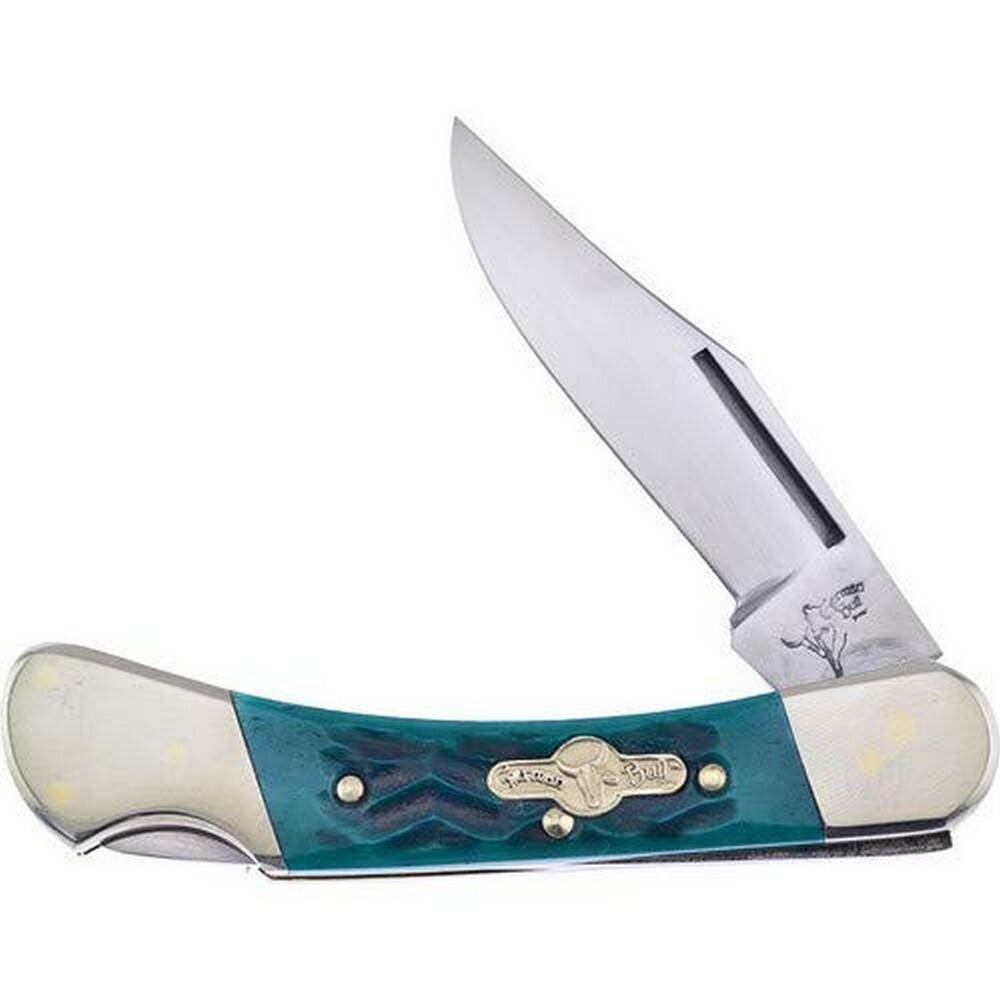Frost Cutlery Lockback Green Bone Folding 440 Stainless Pocket Knife ...