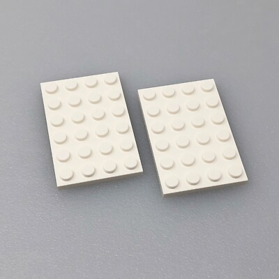 3032 LEGO Parts Plate 4x6 WHITE (2) | eBay