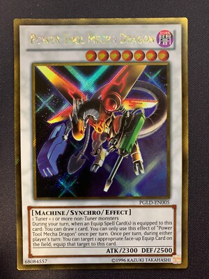 YuGiOh! Power Tool Mecha Dragon - PGLD-EN005 - Gold Secret Rare - NM | eBay