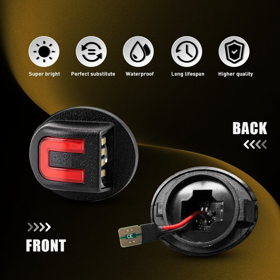 2 LED License Plate Light Assembly Replacement For Ford F150 F250 F350 ...