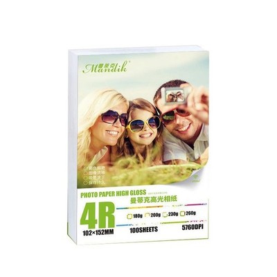 Mandik 4R Carta fotografica lucida 6 pollici 180 gsm 500 fogli per ...