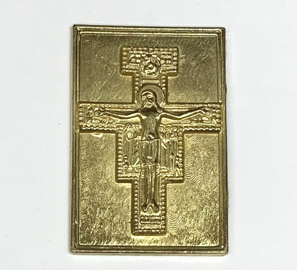 Metal Press Square Jesus Crucifixion Catholic Cross Pocket 2 1/4” | eBay