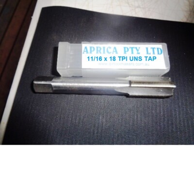 UNS 11/16 X 18 tpi right hand intermediate tap HSS top quality Aprica ...