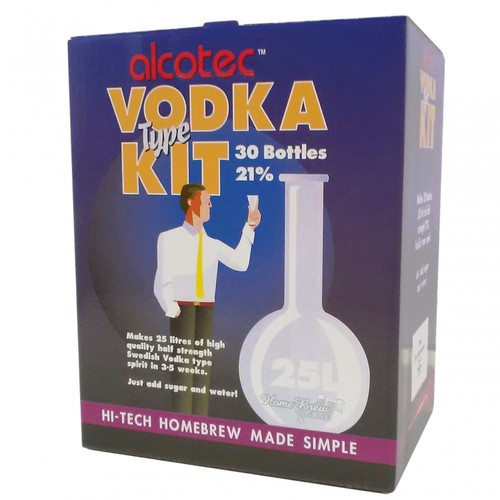 Alcotec VODKA KIT Type High Alcohol Home Brew Spirit Making Ingredients ...