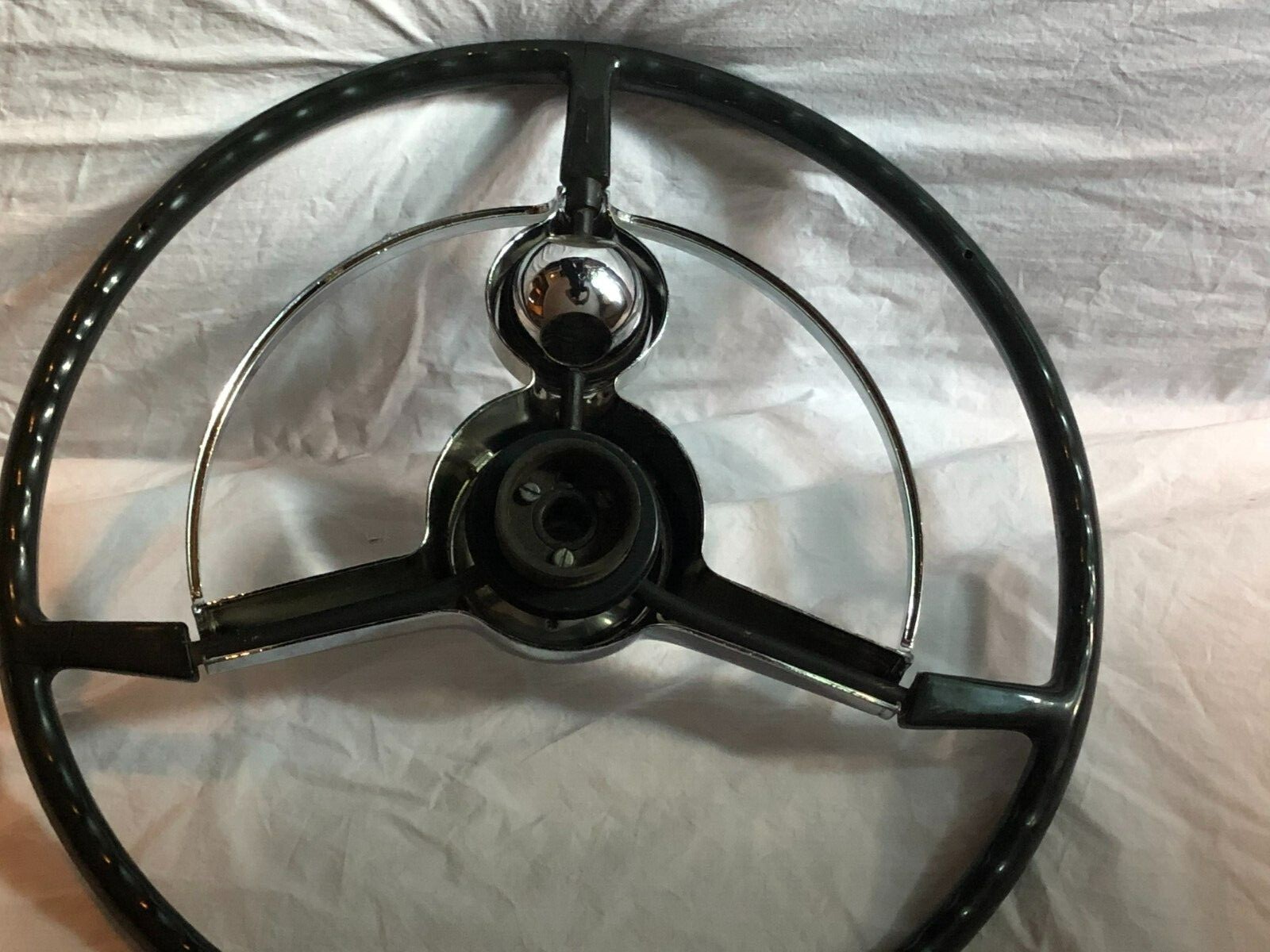 1950-1951-1952 Oldsmobile Clock Steering Wheel Rechromed Horn Ring ...