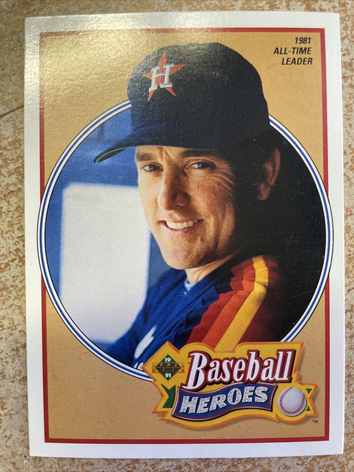 1991 Upper Deck Nolan Ryan Baseball Heroes Nolan Ryan #14 Houston ...
