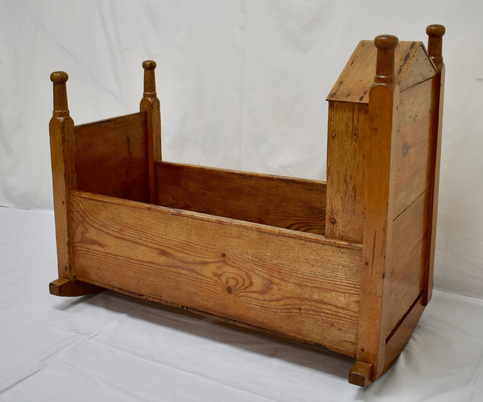 Antique Irish Pine and Oak Rocking Cradle | eBay