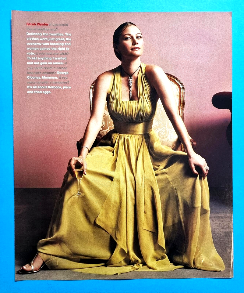 Sarah Wynter -Rachael Blake - D/S Page Magazine Picture Legs High Heels ...